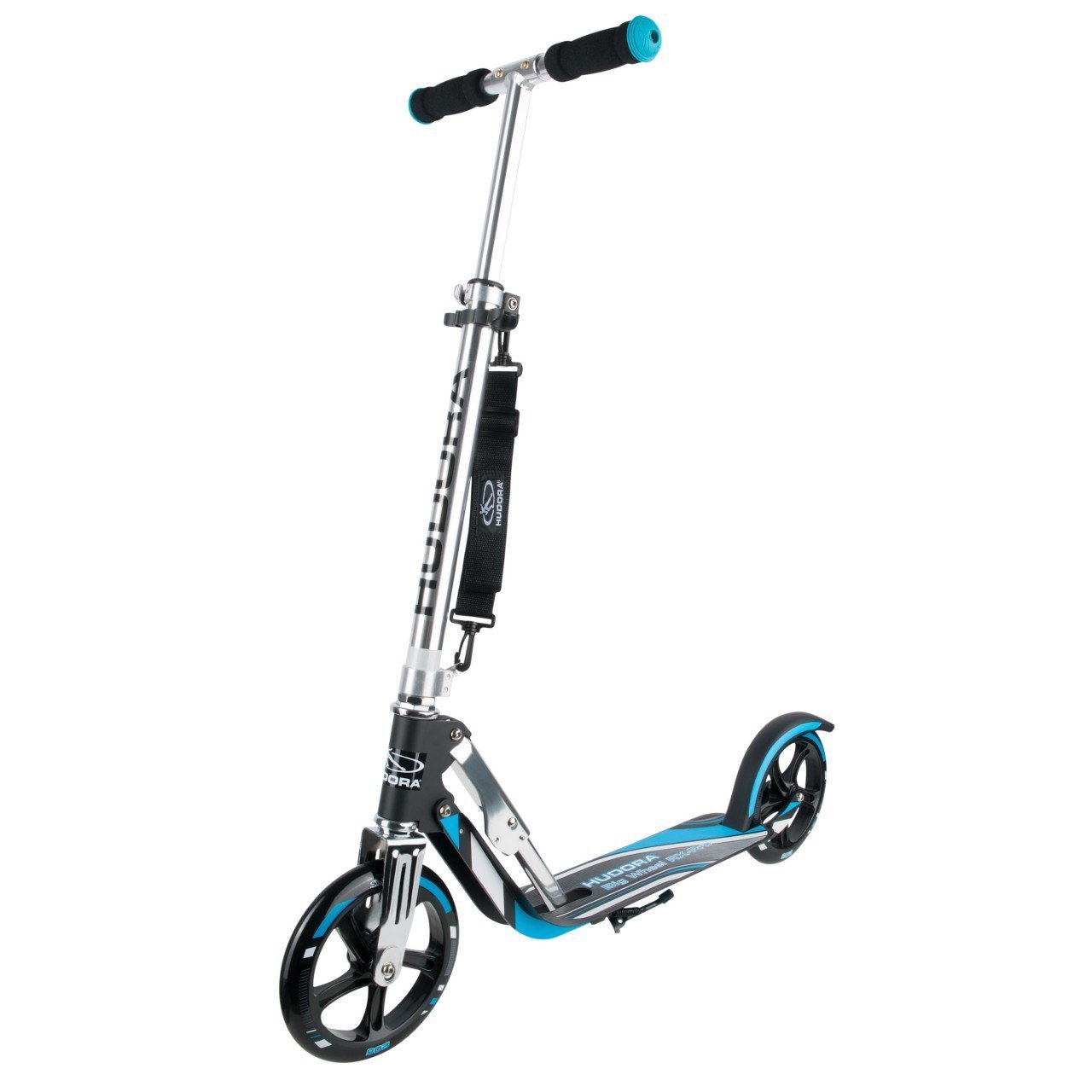Hudora Big Wheel RX-Pro 205 Roller, schwarz/blau, 14709